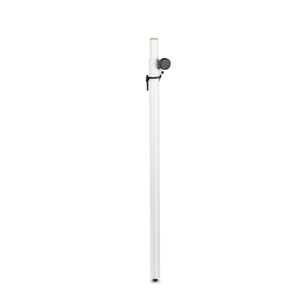 Gravity Adjustable Speaker Pole, 35 mm to M20 1800 mm (White) | Hire Now