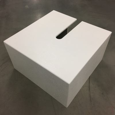 Tank Trap Hide (White) | Hire Now